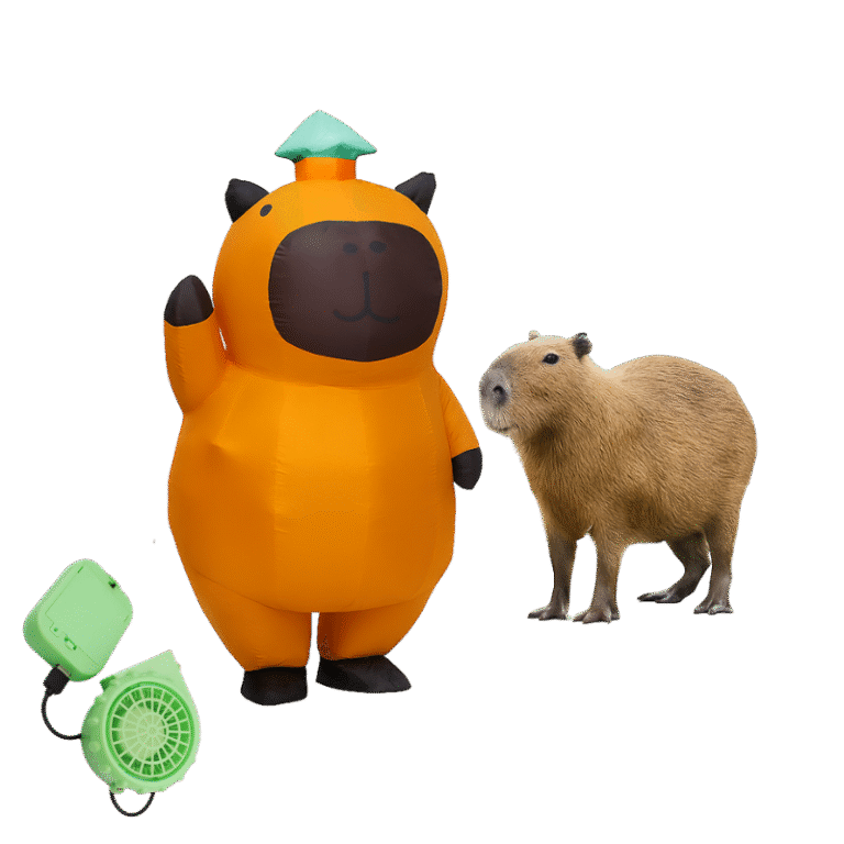 Disfraz capibara inflable con inflador - Bizama